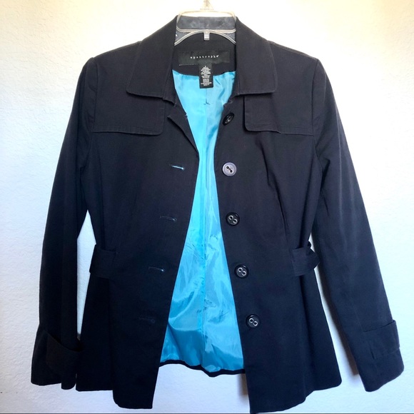 Apostrophe | Jackets & Coats | Apostrophe Navy Trench Cotton Button ...